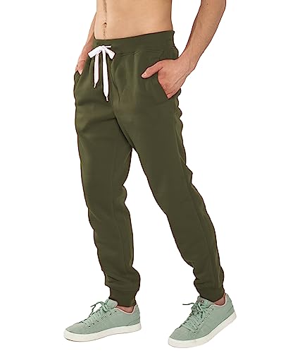 Southpole Men's Basic Active Fleece Jogger Pants-Regular and Big & Tall Sizes, OV (A), 3XL