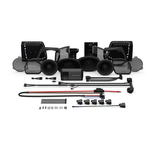 Rockford Fosgate HD14-STG3 Fairing Speakers, Saddlebag Speakers and 800-Watt Amplifier Kit for Select 2014+ Harley Davidson Road Glide & Street Glide Motorcycles