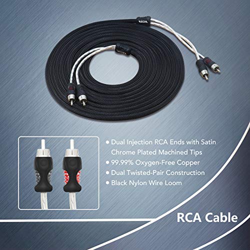 Recoil PCK4 True 4 Gauge 99.99% Oxygen Free Copper Complete Amplifier Wiring Kits