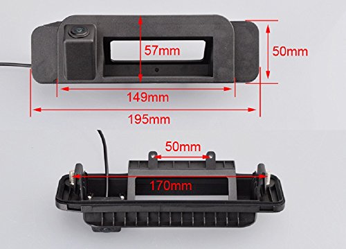 Backup Camera with Tailgate Handle for Universal Monitors (RCA),Rear View Reverse Parking Camera for MB C Class W205 CLA W117 2014-2016