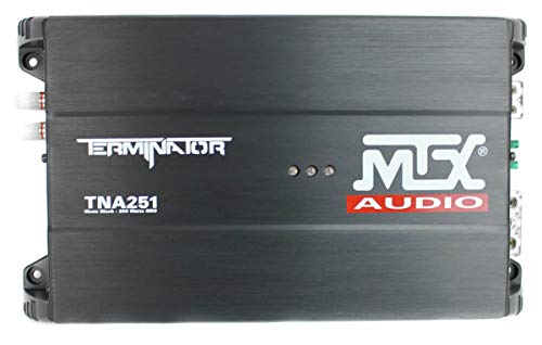 MTX TNP212D2 12-Inch 400-Watt RMS Dual Loaded 1200-Watt Car Subwoofer Enclosure Audio with Sub Box, Mono Block Amplifier, and 8 Gauge Amplifier Amp Complete Wiring Installation Kit