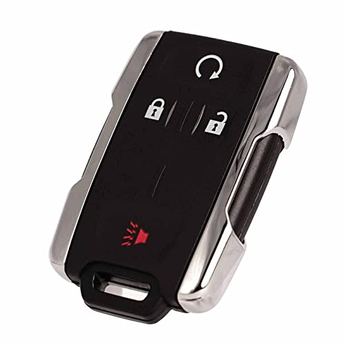Key Fob Replacement Keyless Entry Remote Start Fits for GMC Sierra Chevrolet Silverado 1500 2500 3500 2014 2015 2016 2017 2018 2019 2020 GMC Canyon Chevy Colorado 2015-2021 M3N32337100 Chrome set of 1