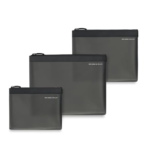 Briggs & Riley Travel Essentials, Black 3, Pouch, 3 pc. Set