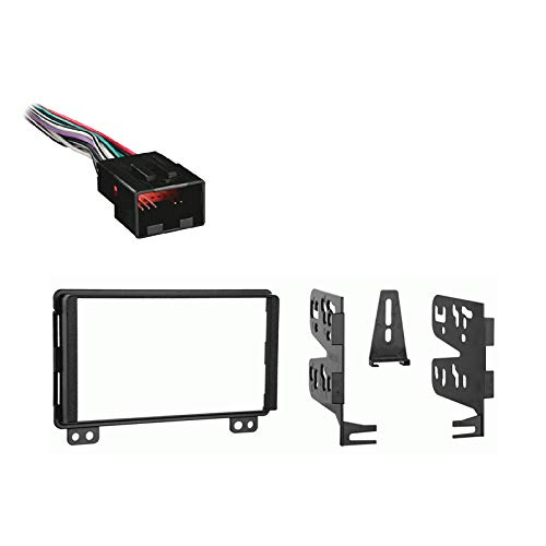 Compatible with Ford Expedition 2003 Double DIN Stereo Harness Radio Dash Kit Early Production