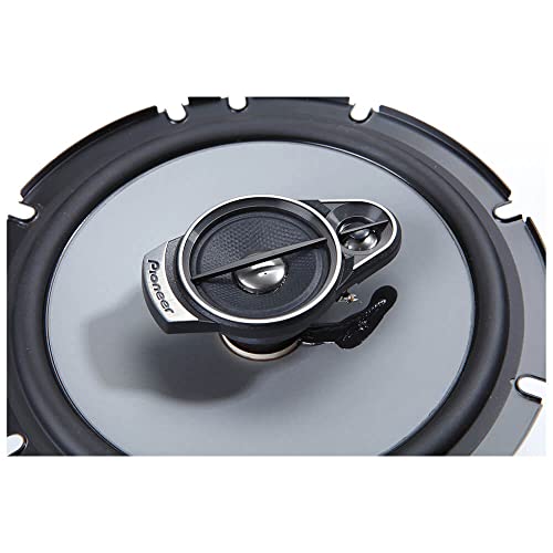 PIONEER TS-A652F A Series 6-1/2" 3-Way, 320 W Max Power, Carbon/Mica-Reinforced IMPP Cone, 11mm Tweeter and 1-5/8" Cone Midrange - Coaxial Speakers (Pair)