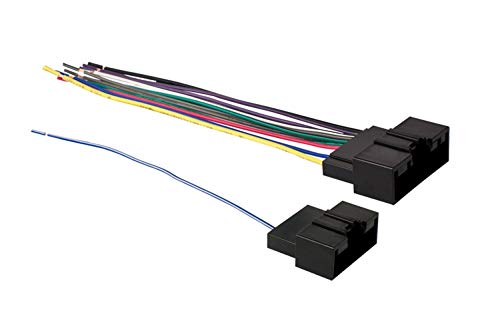 Metra 70-5524 Wiring Harness for Ford Fiesta 2011-Up, Power for 4 Speakers, Black