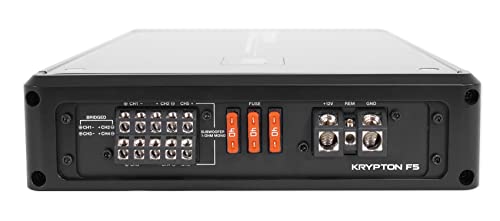 Rockville Krypton F5 3200w Peak / 800w RMS 5 Channel Car Amplifier w Volt Meter , Black