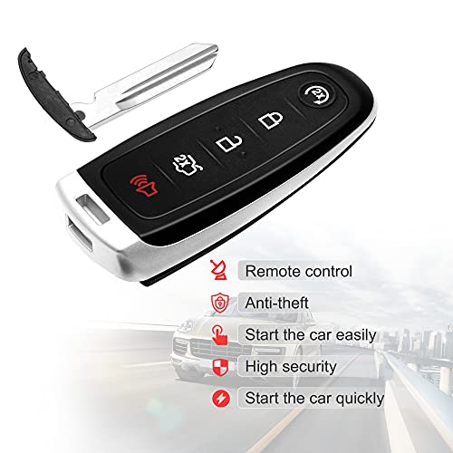 VOFONO Car Key Fob Keyless Entry Smart Remote fits for Ford Explorer Edge 2011-2015 Flex Taurus 2013-2019 Expedition Focus Lincoln MKS MKT MKX Navigator P/N: M3N5WY8609