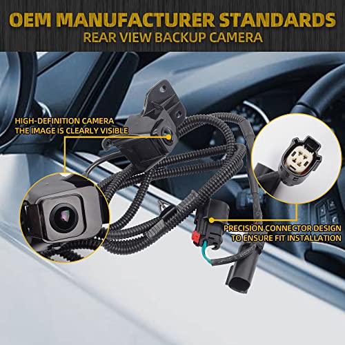 Dasbecan Rear View Backup Camera Compatible with Chevy Silverado GMC Sierra 2007-2014 Replaces 20837341 20986601 23146157 Parking Assist Camera