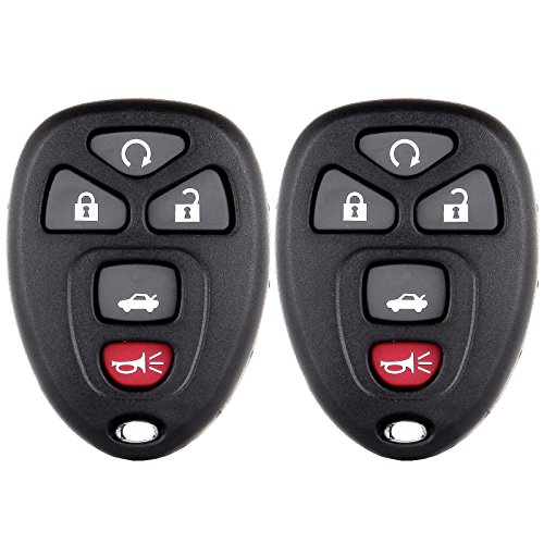 SCITOO Replacement for 2X5 Button Key Fob Keyless Entry Remote Fob Case for 04-16 for Buick LaCrosse for Chevy for Malibu for Pontiac G6 Series KOBfor GT04A