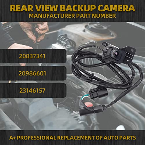 Dasbecan Rear View Backup Camera Compatible with Chevy Silverado GMC Sierra 2007-2014 Replaces 20837341 20986601 23146157 Parking Assist Camera