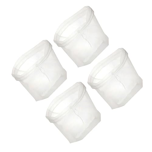 HOMSFOU 4 Pcs Nut Milk Bag Yogurt Strainer Bag Reusable Straining Bag Food Strainer Cheesecloth Bag Filter Mesh Bag Brew Bag Organic Nuts Cheesecloth Straining Bags White Filter Bag Coffee