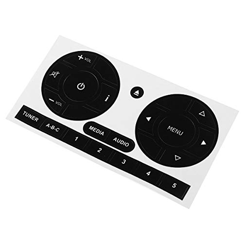 DFYYQ Car Radio Stereo Button Decals Worn Peeling Repair Stickers for Fiat 500