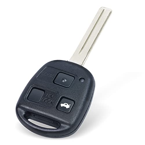 Beefunny Replacement Remote Car Key Fob 4C Chip for Lexus ES300 GS300 IS300 1998-2005 HYQ1512V Short BladeĀ (1)
