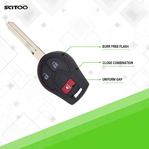 SCITOO Keyless Entry Option Replacement for 3 Buttons 2003-2016 for Infiniti FX35 FX45 QX4 for Nissan Armada Cube Frontier NV1500 Quest 1PC FCC CWTWB1U816A