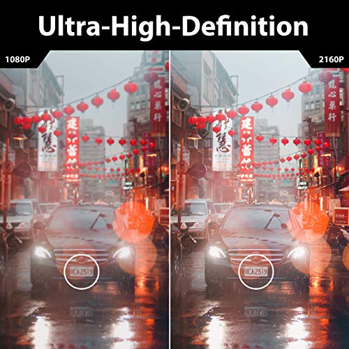 Rexing V1P 3rd Generation Dual 1080p Full HD Front and Rear 170 Degree Wide Angle Wi-Fi Car Dash Cam with Supercapacitor, 2.4" LCD Screen, G-Sensor, Loop Recording, Mobile App