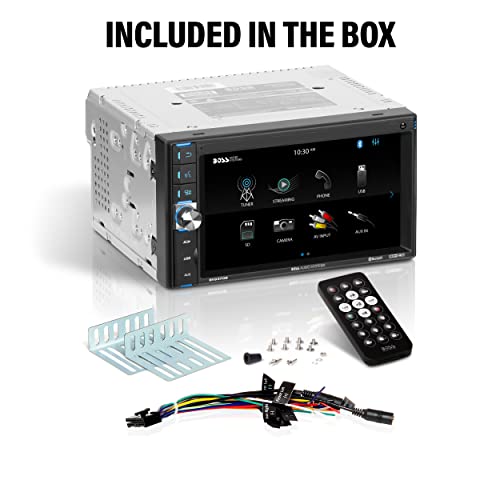 BOSS Audio Systems BV9370B Car Audio Stereo System β 6.5 Inch Double Din, Touchscreen, Bluetooth Audio and Calling Head Unit, Aux In, USB, SD, AM/FM Radio Receiver, No CD Player, Hook Up To Amplifier