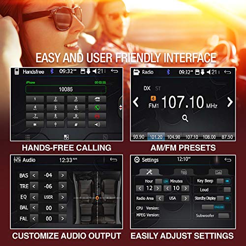 BOSS Audio Systems BV9370B Car Audio Stereo System β 6.5 Inch Double Din, Touchscreen, Bluetooth Audio and Calling Head Unit, Aux In, USB, SD, AM/FM Radio Receiver, No CD Player, Hook Up To Amplifier