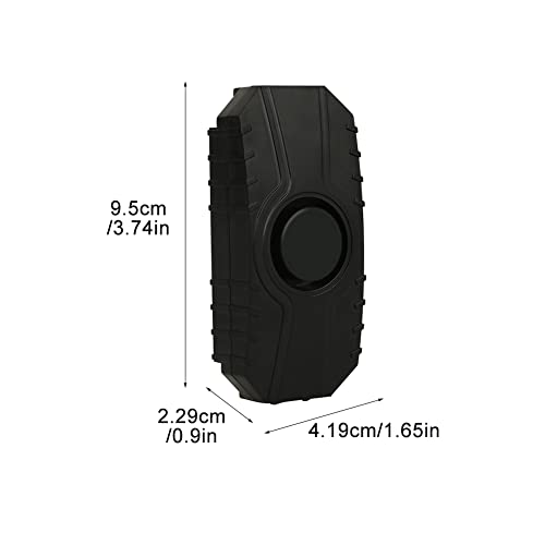 Wireless Bike Alarm with Remote,Bicycle Motorcycle Alarm,Vehicle Security Alarm System Security Vibration Motorcycle Bicycle/Door Burglar Alarm,110-115dB Loud(size:with 1pc Remote Controller)