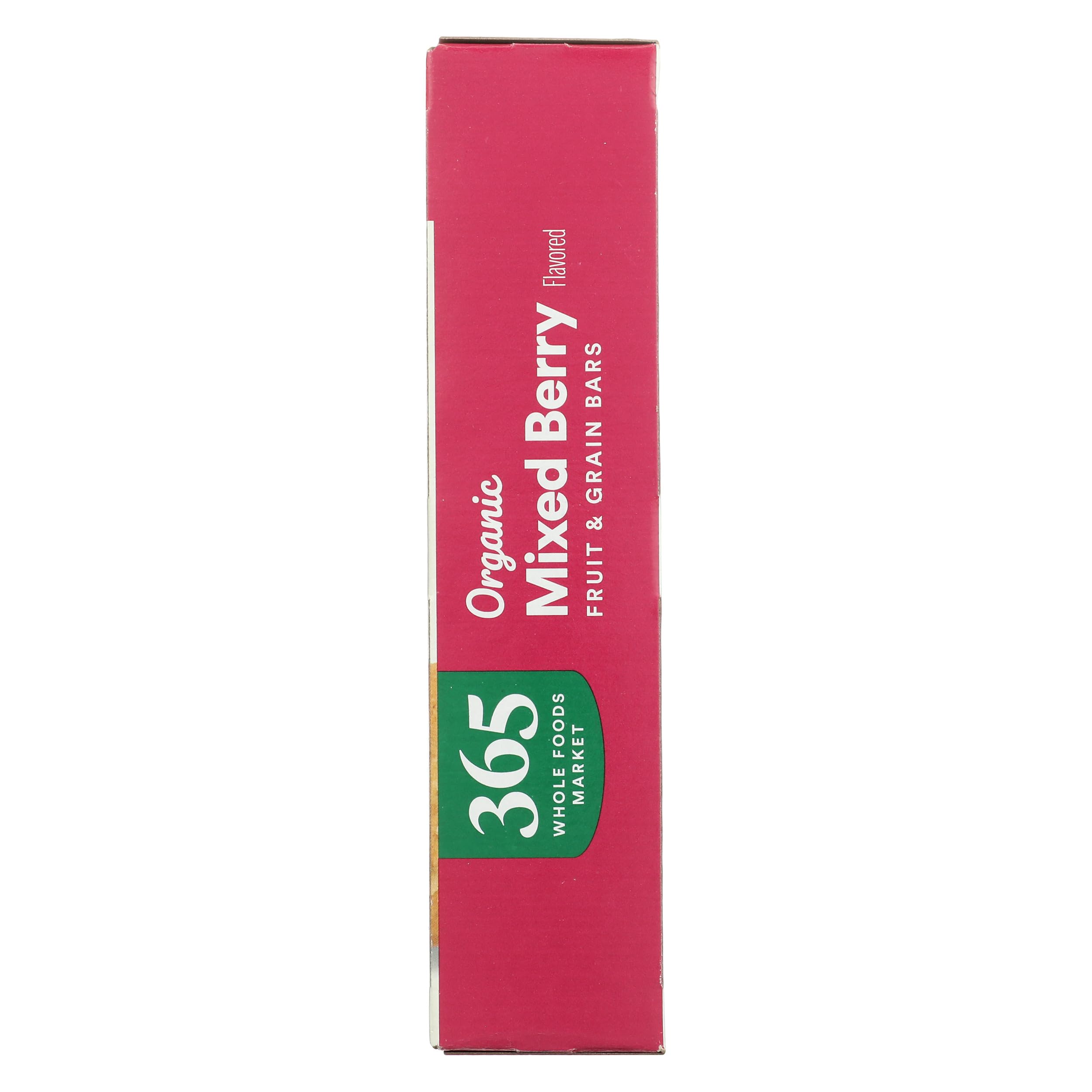 365 by Whole Foods Market, Organic Mixed Berry Cereal Bar 6 Count, 7.8 Ounce