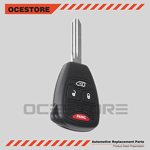 OCESTORE OHT692427AA Car Key Fob Keyless Flip Entry Remote OHT692713AA 4 Button Vehicles Replacement Compatible with Aspen Sebring Avenger Charger Durango Ram Commander Compass Wrangler