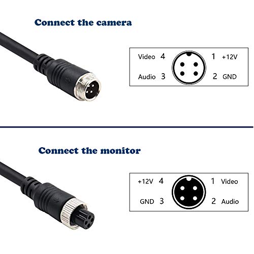 Collyon (50FT/15m) Car Video Systems,Backup Camera Cable,Backup Camera Extension CableShock Extension, AV Extension CableCCTV Rear View Camera,Car Video Extension Cable,Car Backup Monitoring System