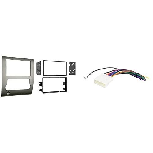 Metra 95-7424 Double DIN Installation Kit for 2008-Up Nissan Titan Vehicles & Scosche NN04B Compatible with Select 2007-Up Nissan Power/Speaker Connector/Wire Harness