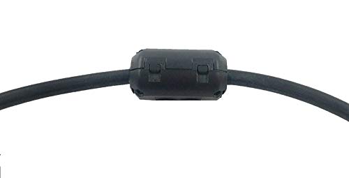 (Pack of 20pcs) Clip-on Ferrite Ring Core RFI EMI Noise Suppressor Cable Clip for 3mm/ 5mm/ 7mm/ 9mm/ 13mm Diameter Cable, Black