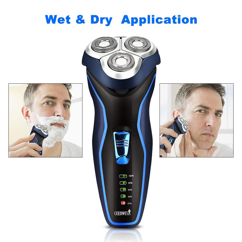 Ceenwes Electric Razor with Pop-up Trimmer Rechargeable Electric Shaver - Purple_20