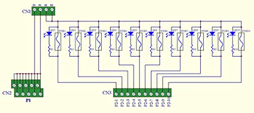 Fuse Module,10 Position Fuse Panel Mount Power Distribution Module Board.