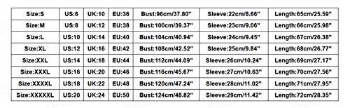Andongnywell Women's Short Sleevele Summer V Neck Floral Printed Tops Casual Loose Ruffle Blouse Shirts (Blue,6,3X-Large)