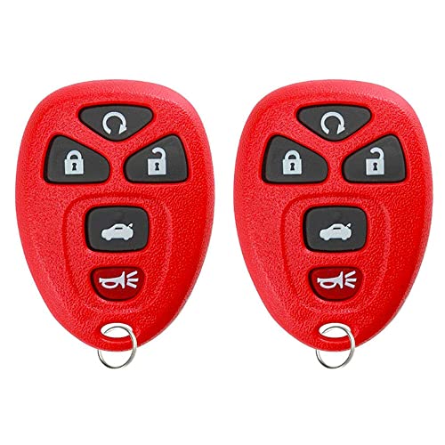 2x New Replacement Keyless Entry Remote Control Key Fob Compatible With & Fits For Chevy Buick Cadillac