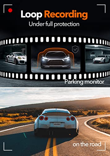 WOLFBOX 2.5K Dash Cam WiFi, 1600P Dash Camera for Cars, Full HD i03 Car Camera Front, Dashcam with Loop Recording, APP Control, Night Vision, 24 Hours Parking Monitor, Support 64GB Max