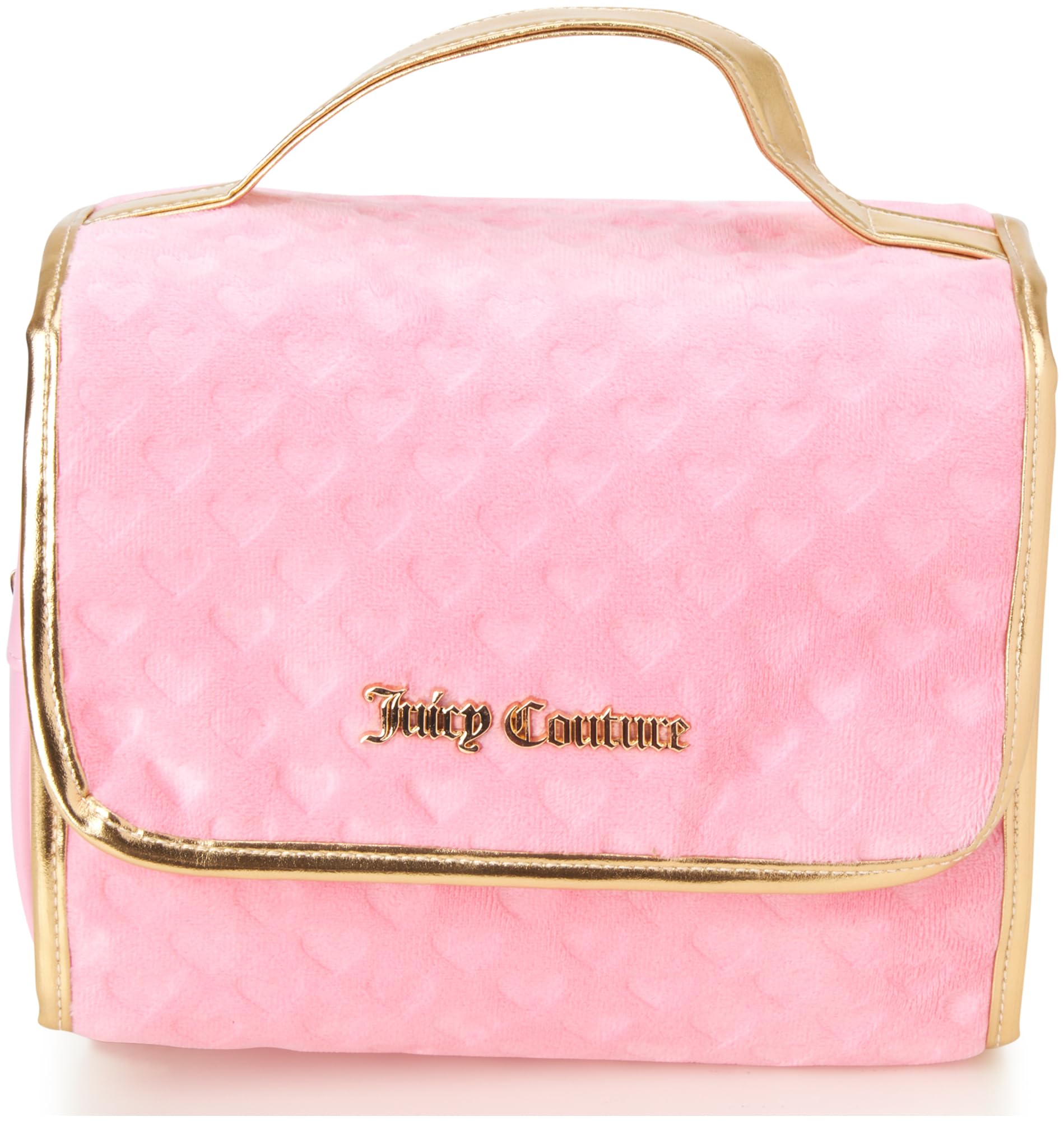 Juicy Couture Women's Toiletries Bag - Travel Makeup and Toiletries Hanging Organizer Set - Makeup Organizer Hanging Case Set, Pink