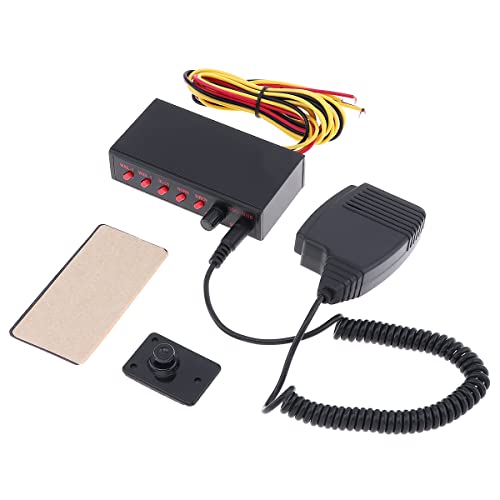 DriSentri 12V Car Horn Siren Sound 5 Tone Alarm Electric Horn 100W PA Speaker System Megaphone Loud for Car Train Boat Ship