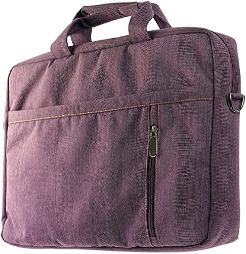 Navitech Purple Sleek Water Resistant Travel Bag - Compatible with NAVISKAUTO 14" Large Screen Portable Car Blu Ray DVD Player