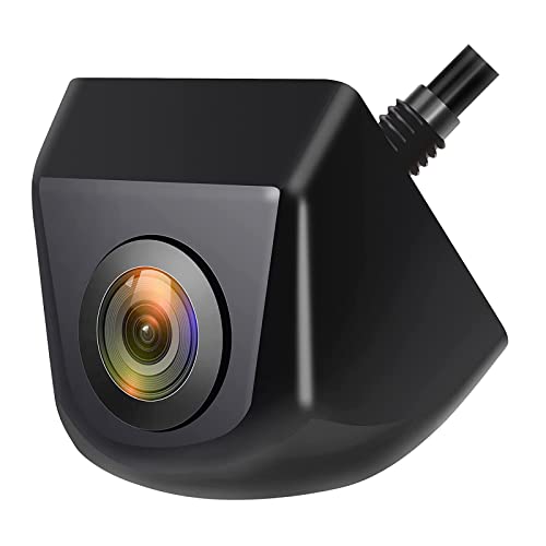 Dewkou Pack-1 Car Backup Camera, 170Β° Adjustable Wide Angle Camera, 720P Night Vision Navigation Video Camera, HD Waterproof Fisheye Glass Lenses, for Cars Trucks SUVs RVs Vans Parking Camera (Black)