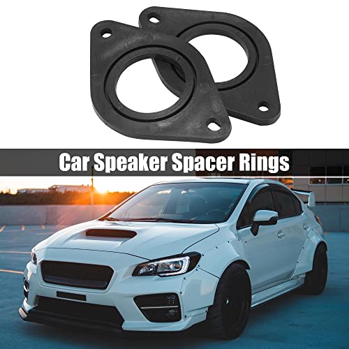 X AUTOHAUX 2 Pcs Black Plastic Car Tweeter Speaker Mounting Adapter Bracket Rings for Toyota for Subaru for Lexus