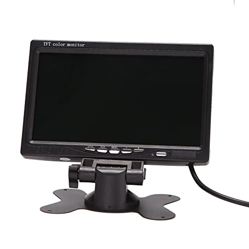 Jteyult 12V-24V 7 Inch TFT LCD Color HD Monitor for Car CCTV Reverse Rear Camera Automotive Electronic Accessories