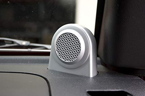 Rugged Ridge 11151.11 Tweeter Speaker Enclosures, Brushed Silver; 07-10 Jeep Wrangler JK