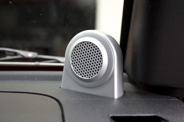 Rugged Ridge 11151.11 Tweeter Speaker Enclosures, Brushed Silver; 07-10 Jeep Wrangler JK