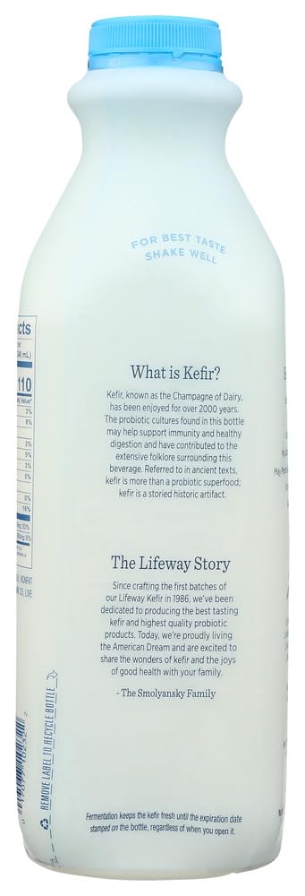 Lifeway Probiotic Low Fat Plain Kefir, 32 Ounce