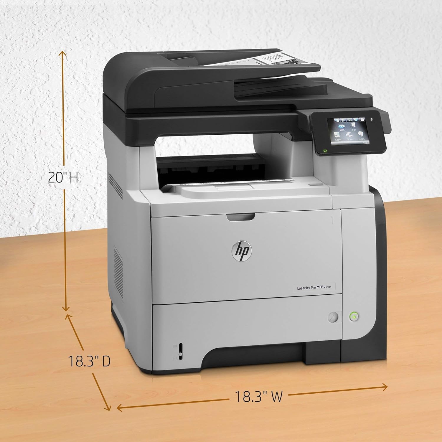 HP Laserjet Pro MFP M521dn Printer, (A8P79A) (Renewed)