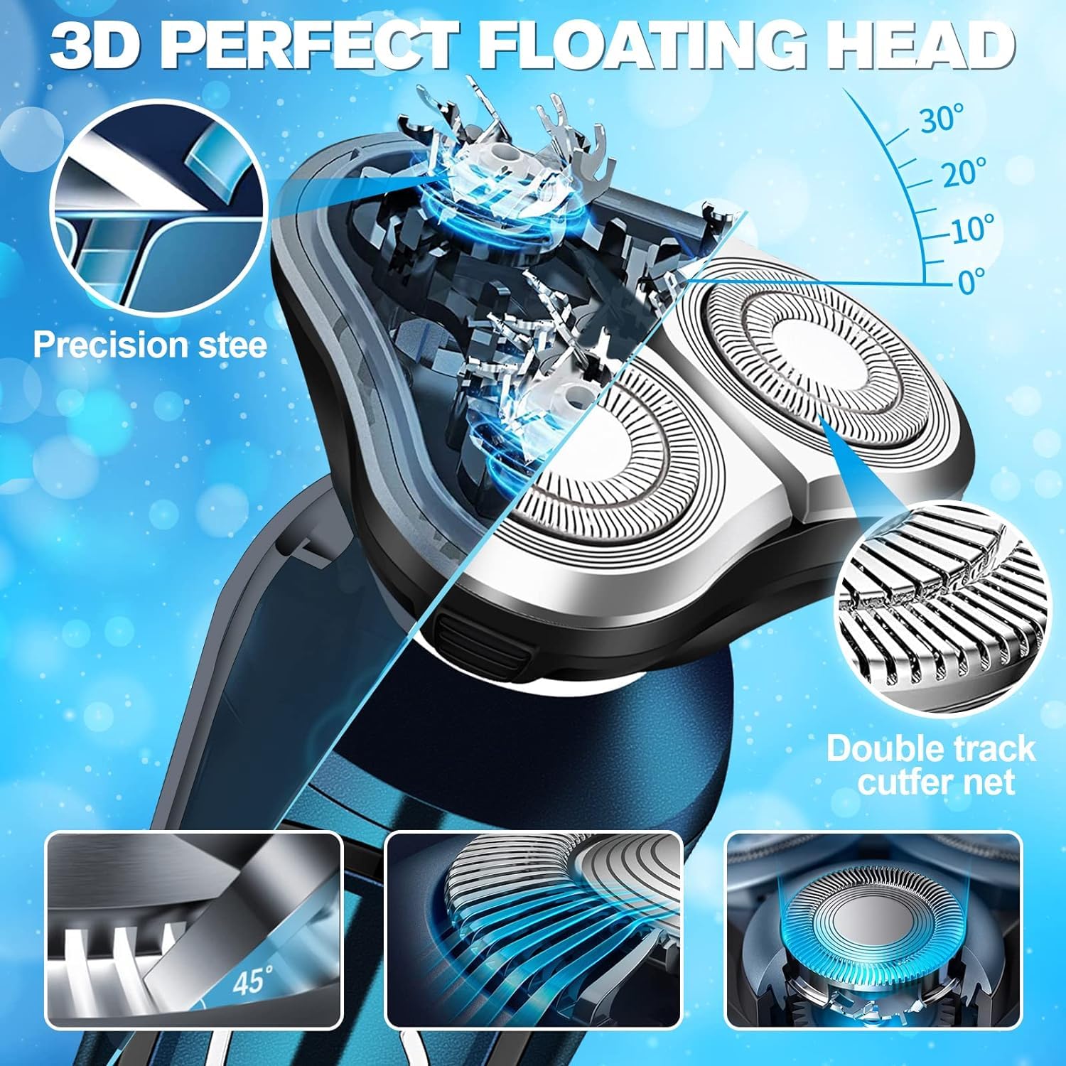 Moptrek Men,Electric Shavers for Men IPX7 Waterproof Mens Shaver Recha Garden Sculpture Outdoor Decoration