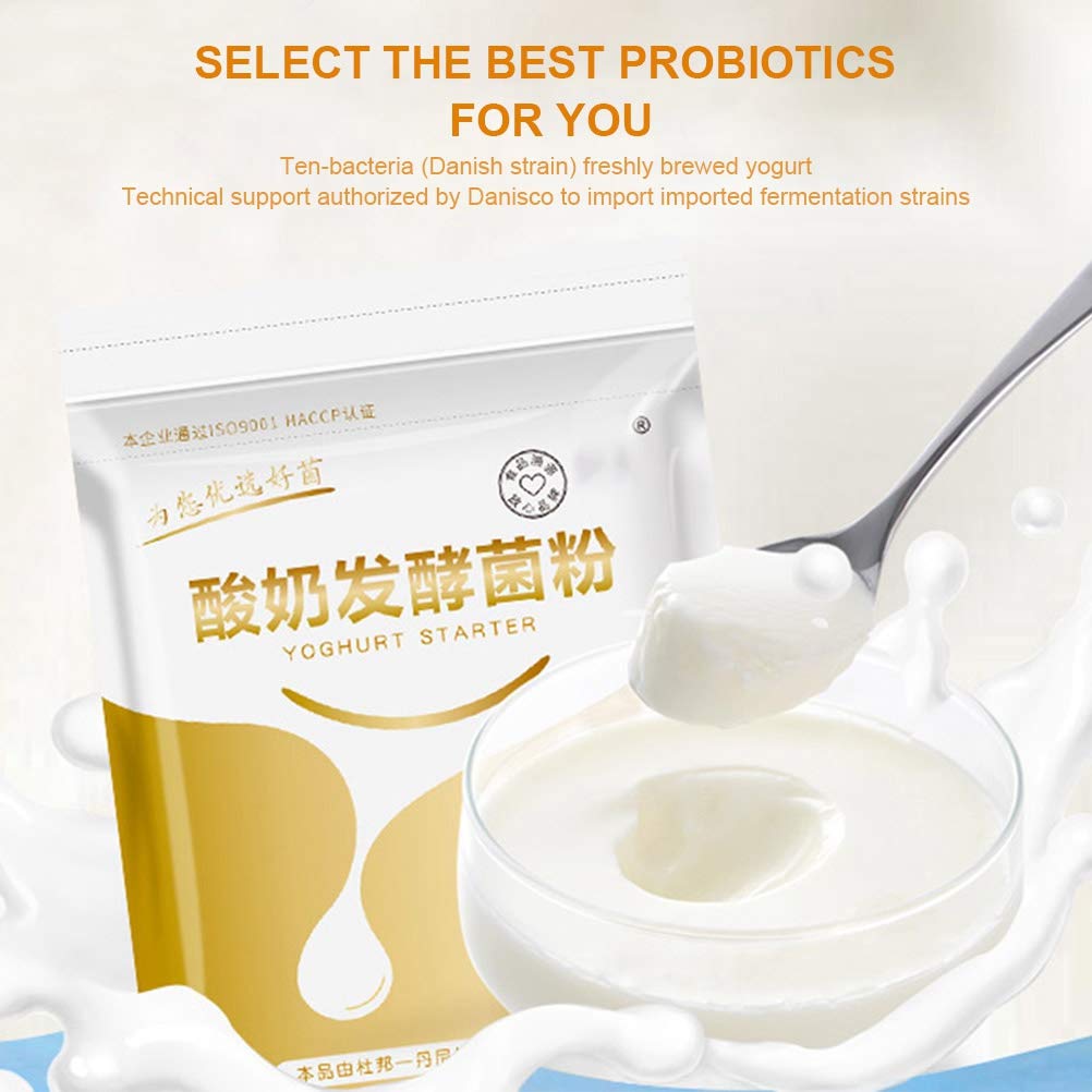 Yogurt Starter, Dehydrated Heirloom Style DIY Probiotic Yogurt Delicious for Smoothies Granola and Berries Soup Other Healthy Snacks Powdered Live Active Cultures for Yogurt