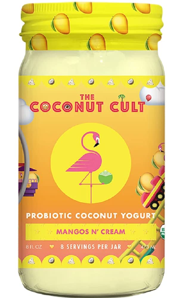 THE COCONUT CULT Organic Mango & Cream Probiotic Coconut Yogurt, 8 FZ