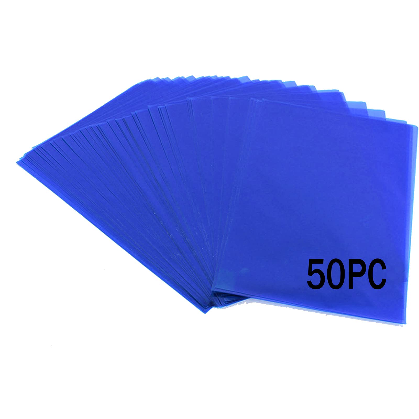 YESON Clear Cellophane Treat Bags Cello Cookie Candy Plastic Bag, blue 6x9 Inch Bags,Pack of 50