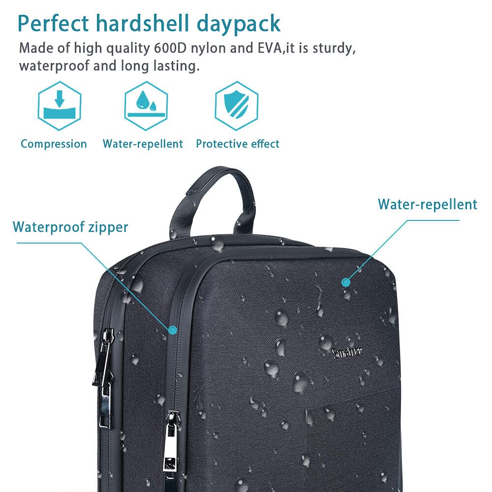 Smatree 16inch Laptop Backpack for Men, Business Travel Big Backpack, Shock Protective Laptop Bag for 13-16 inch MacBook Pro 2021 Newest, Macbook Pro 2021 16inch and 12.9/13/14/15.6 inch Laptop,Black