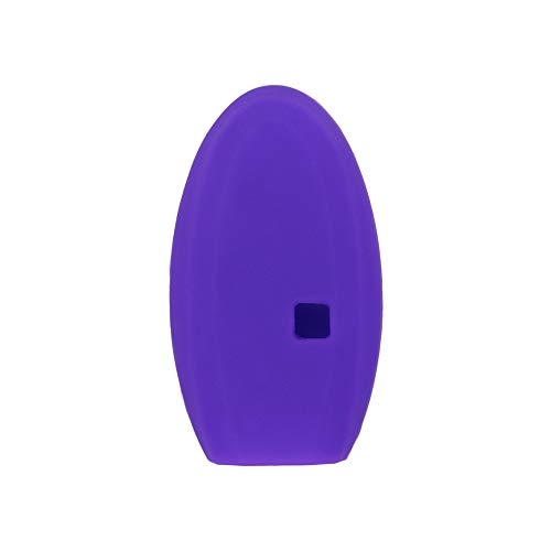 SEGADEN Silicone Cover Protector Case Holder Skin Jacket Compatible with INFINITI 4 Button Smart Remote Key Fob CV4508 Deep Purple