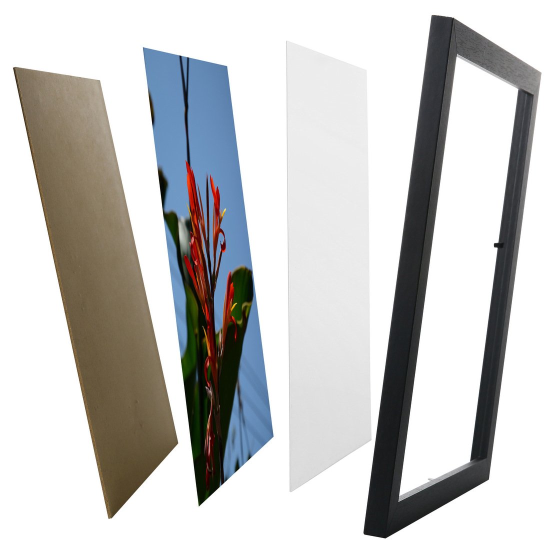 Uzifa 11x14 Picture Frame Photo Poster Frame Picture Frames 11x14- Safety high transparent PC sheet NON GLASS without Mat for Display Certificate as Wall Mount Frame V21114G – BLACK